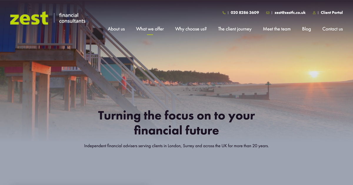 Homepage | Zest | Financial Advisers & Consultants | London